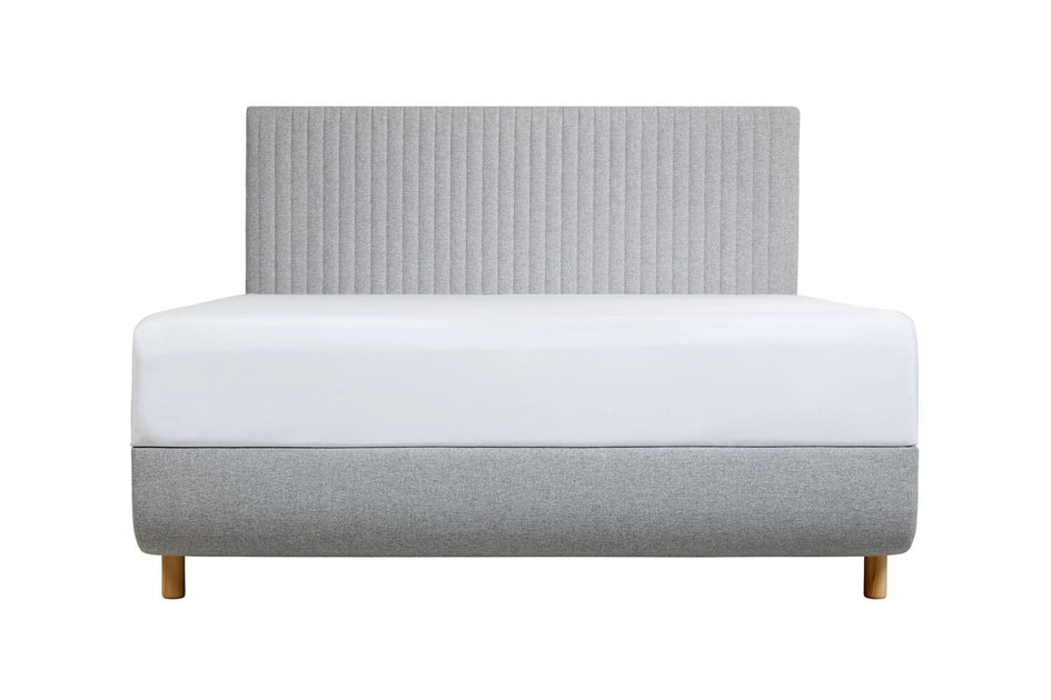 Tempur Arc with Storage Bed Base with Vertical Headboard – Skidmores Ltd